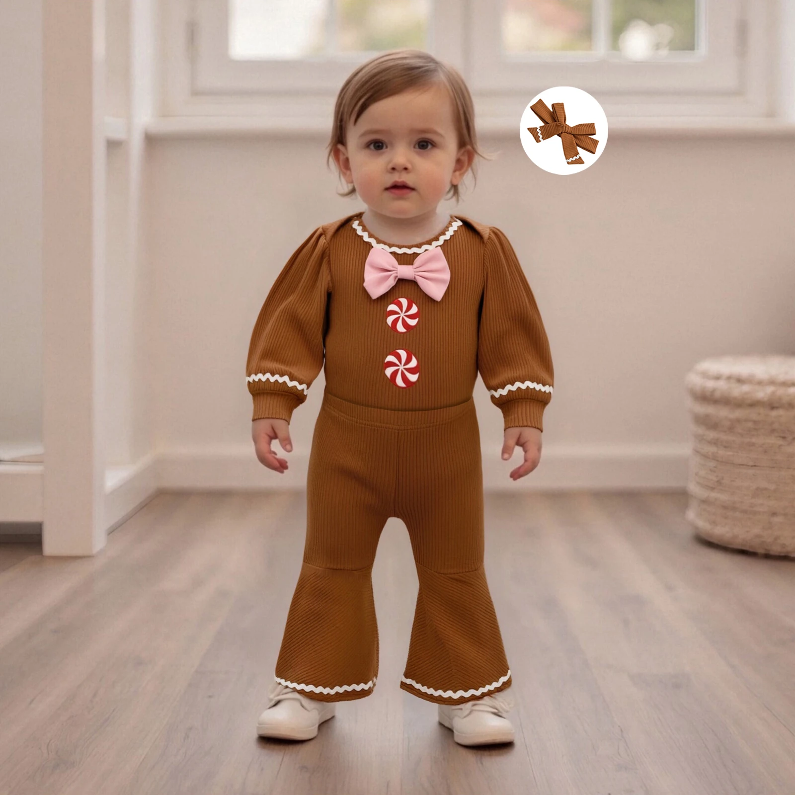 Toddller Cotton Gingerbread Man Clothing Christmas Infant Baby Girl ...