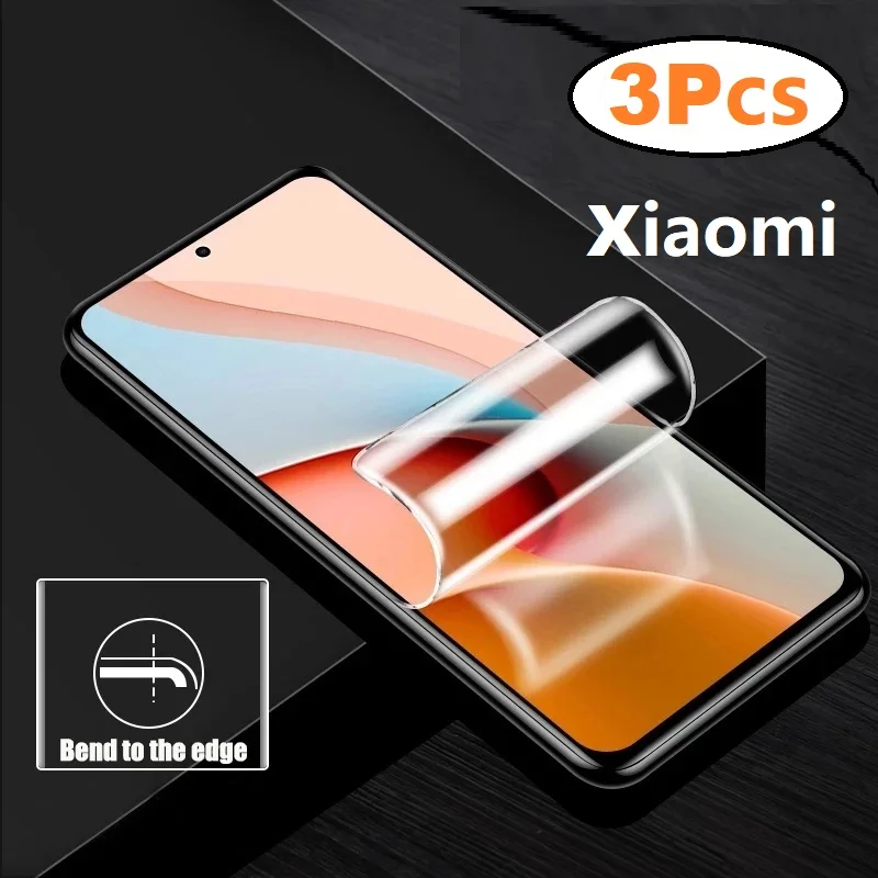 3Pcs Hydrogel Film For Xiaomi Redmi Note 13 Pro Plus 12 11 14C 13C 9 ...