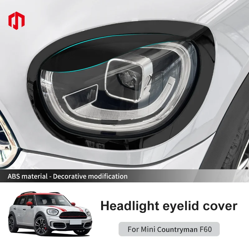 ABS Glossy And Matt Black Color Angry Eyelid For BMW MINI Countryman ...