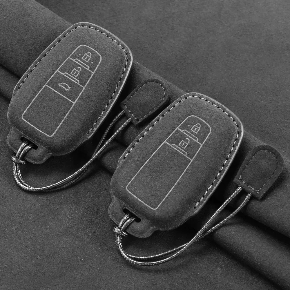 Leather Car Key Cover For Toyota Corolla Rav4 Camry 70 CHR Prado 150 ...