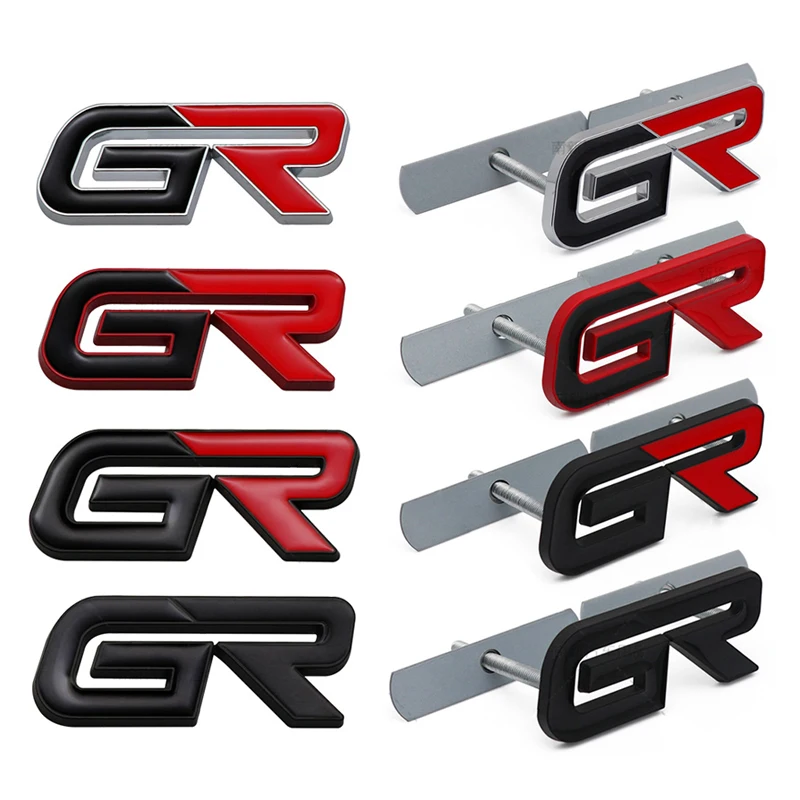3D-Metal-GR-Badge-Logo-Grill-Emblem-Car-Body-Rear-Trunk-Stickers-for ...