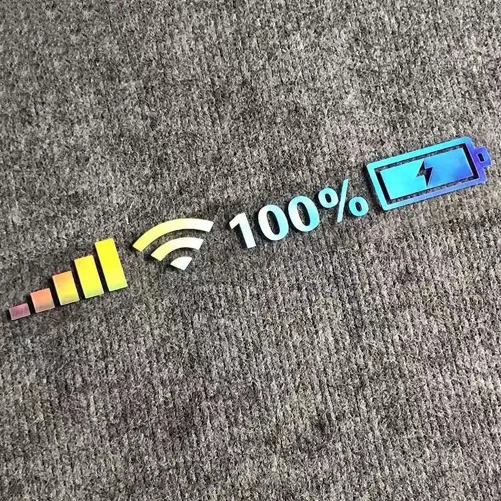 Wifi Battery Level Mark Car Sticker Stickers Decals Car Rear Windshield ...