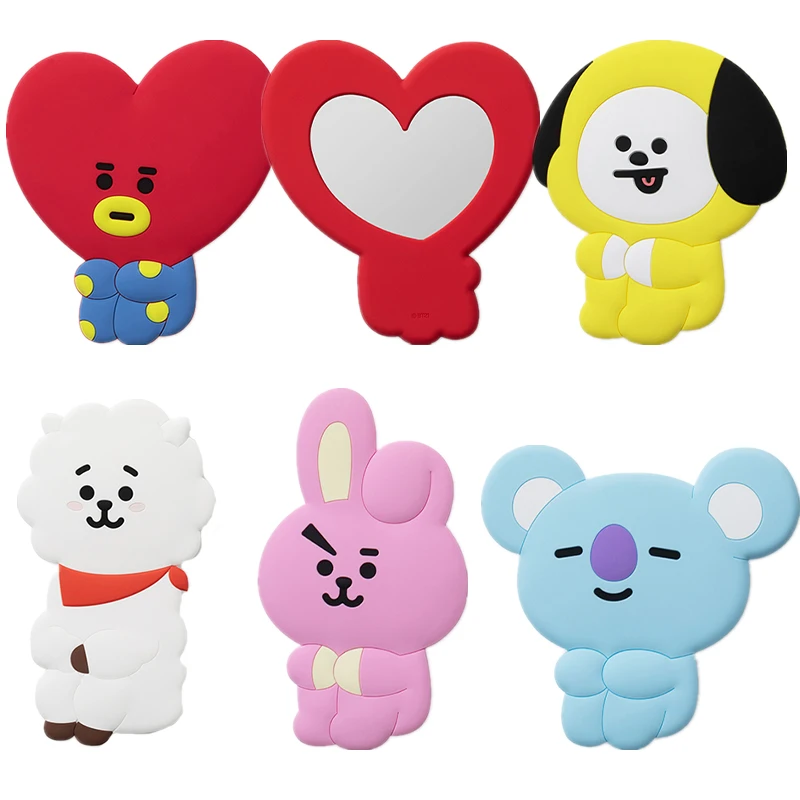Line-Friends-Original-Anime-Rj-Tata-Cooky-Kawaii-Hand-Held-Makeup ...