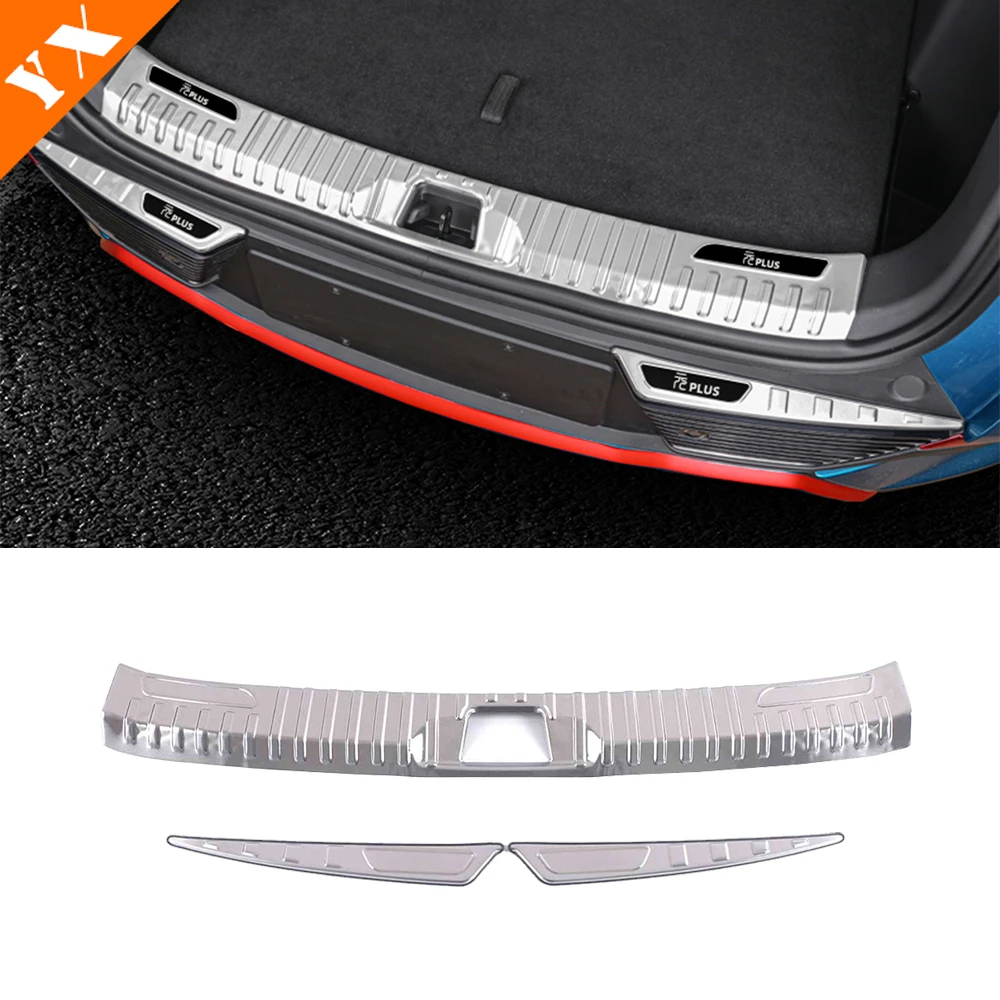 For Byd Atto 3 Yuan Plus 2022-2023 Stainless Black Silver Car Rear ...