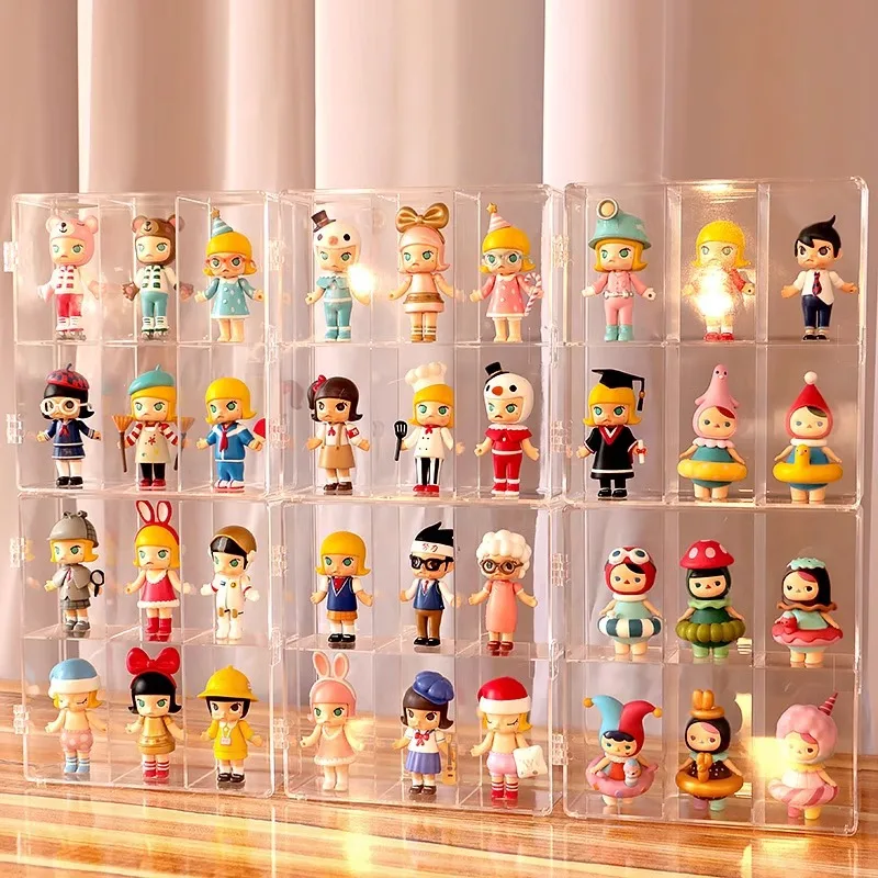 Acrylic Dustproof Display Case for Figurines Legos Blind Boxes Bubble ...