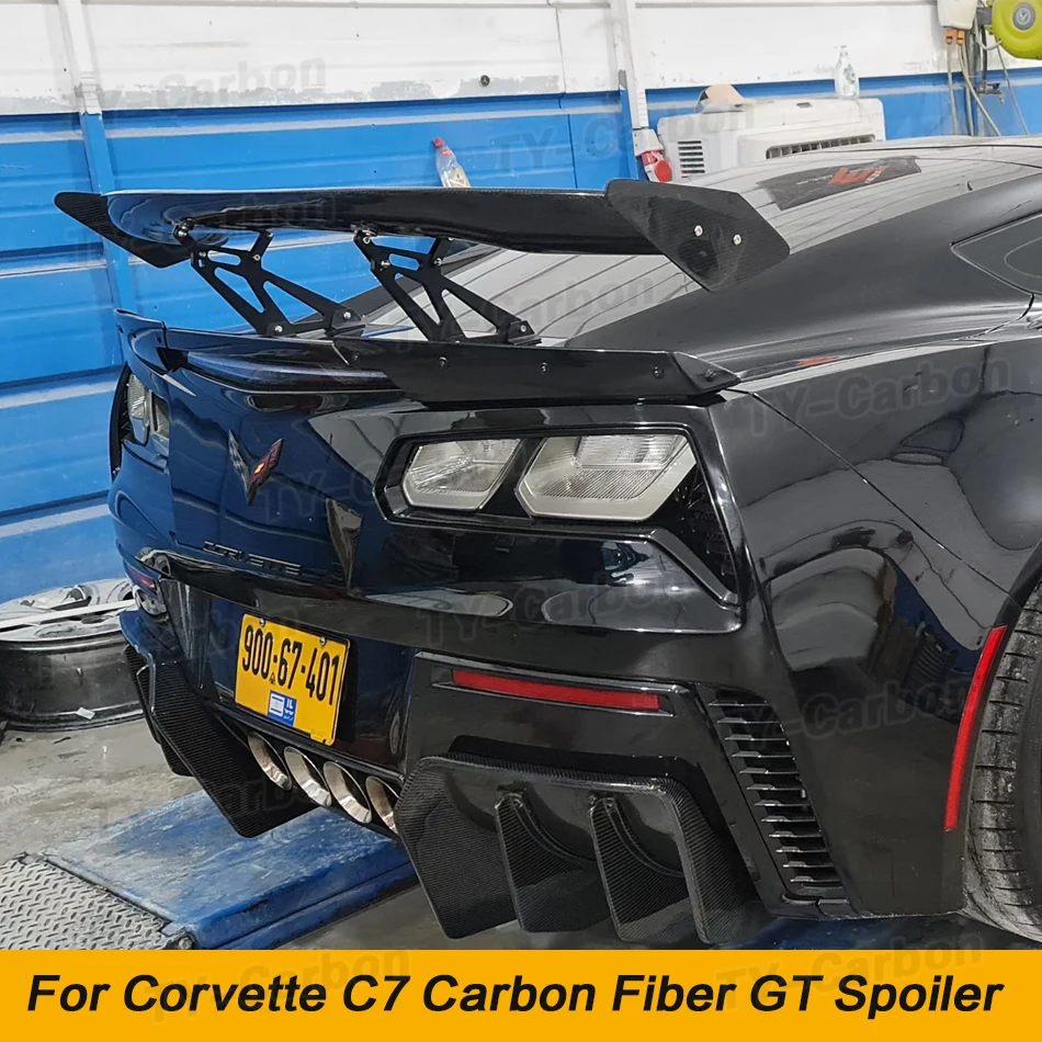 High-Quality-Black-Carbon-Fiber-Rear-Trunk-Wing-Spoiler-For-Chevrolet ...