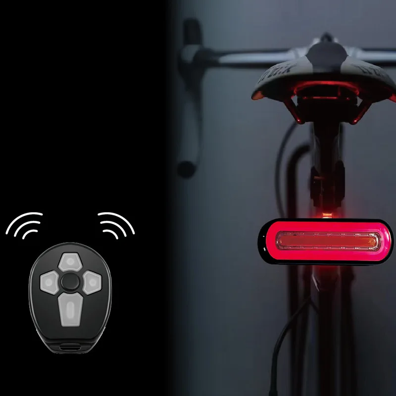 New-Bicycle-Turn-Signal-USB-Charging-Bicycle-Tail-Light-LED-Wireless ...