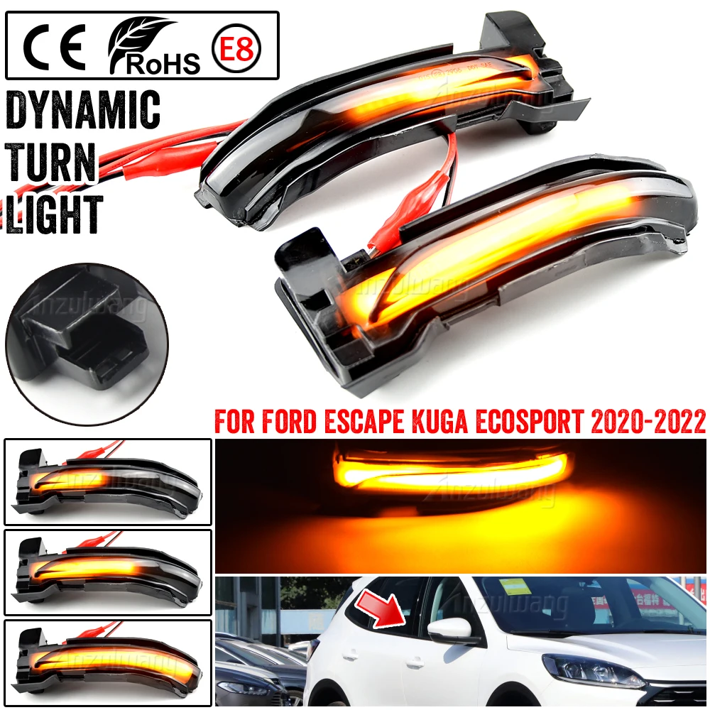Dynamic-Blinker-LED-Turn-Signal-Light-For-Ford-Kuga-Escape-CX482-2019 ...