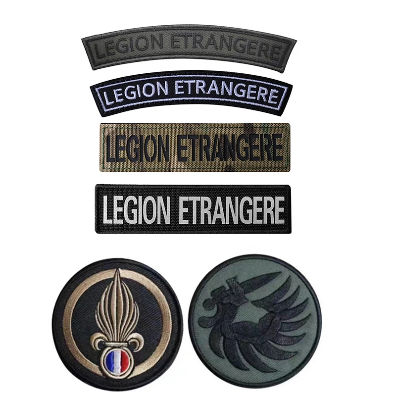 France-French-Foreign-Legion-Embroidery-Patches-Hook-Loop-Patch-Patches-for-Clothing-Accessory ...