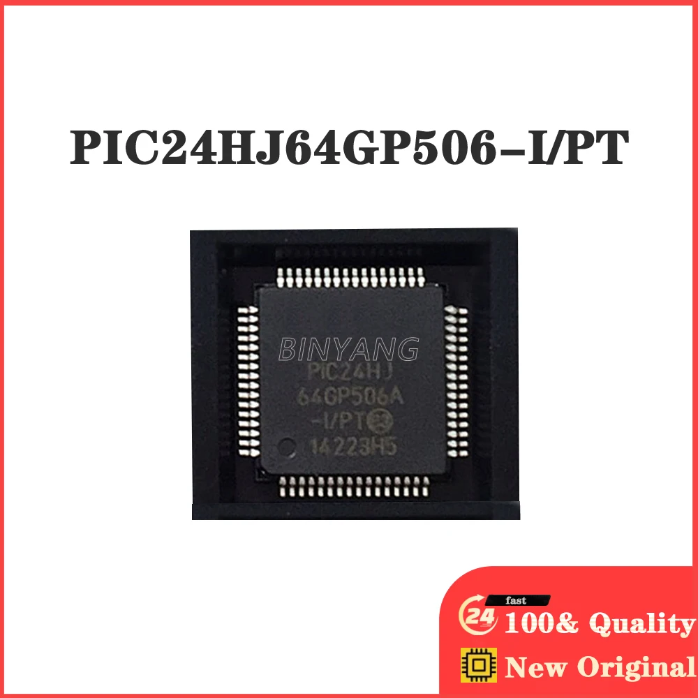 1piece-100-PIC24HJ64GP506-I-PT-PIC24HJ64GP50-QFP64-brand-new-and ...