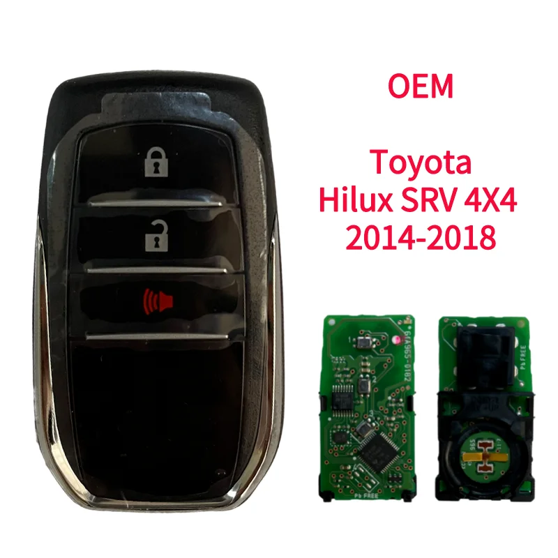 OEM For Toyota Hilux SRV 4X4 2014-2018 Intelligent key Genuine 3 Button ...
