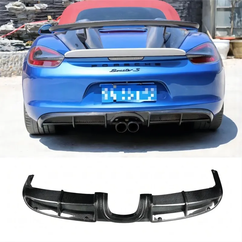 High-Quality-Real-Carbon-Fiber-FRP-Rear-Trunk-Lip-Splitters-Bumper ...