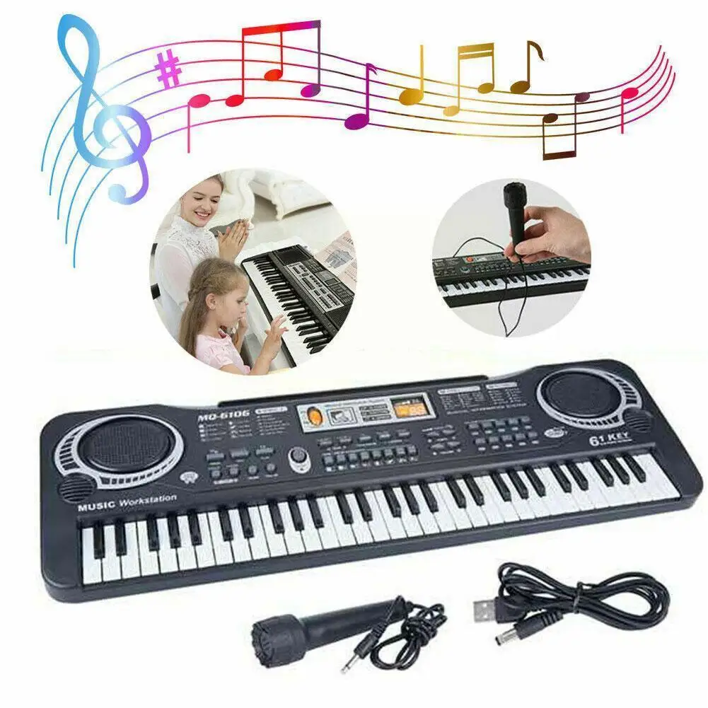 61-Keys-Electronic-Organ-USB-Digital-Keyboard-Piano-Musical-Instrument ...