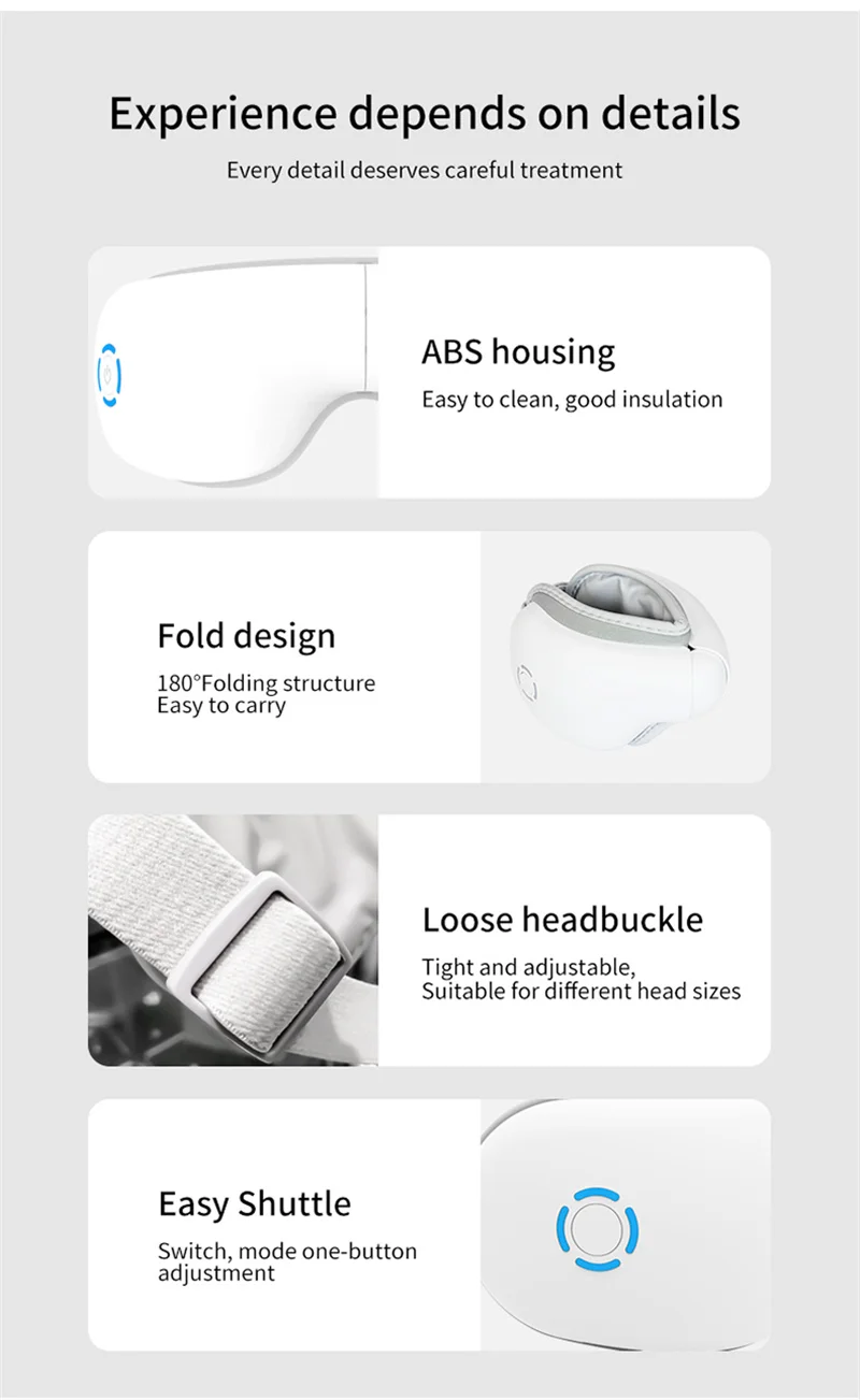 BLANC - Masseur Pour Les Yeux, Compresse Chaude, Instrument De Soins ...