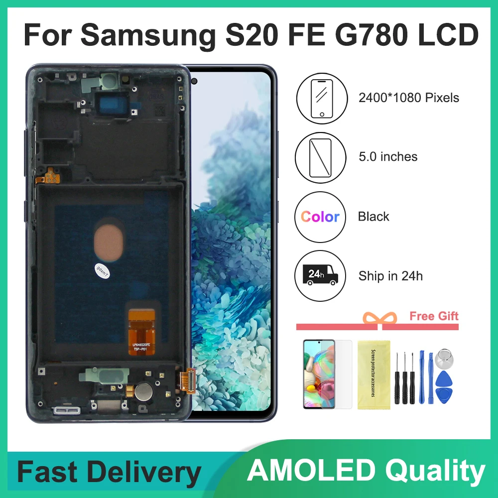 Super AMOLED For Samsung Galaxy S20 Fe LCD SM G780F G780F/DSM G780G ...