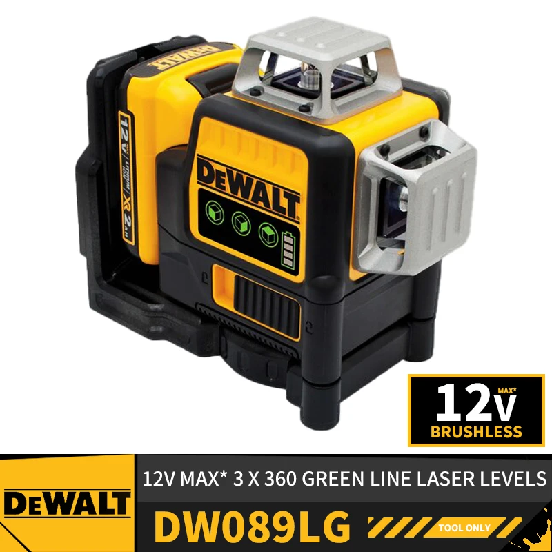DEWALT DW089LG 12Lines Green Laser Level Vertical And, 40% OFF