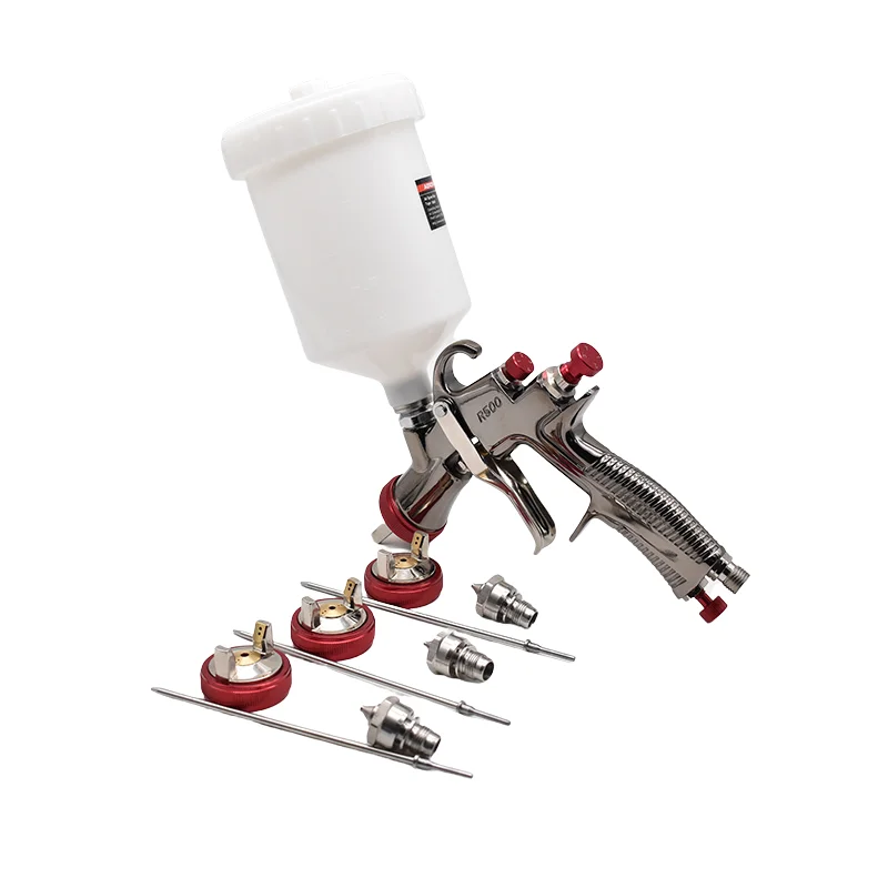 R500 Spray Gun LVLP Gravity Feed Car Painting Gun 1.3mm 1.5mm 1.7mm 2 ...