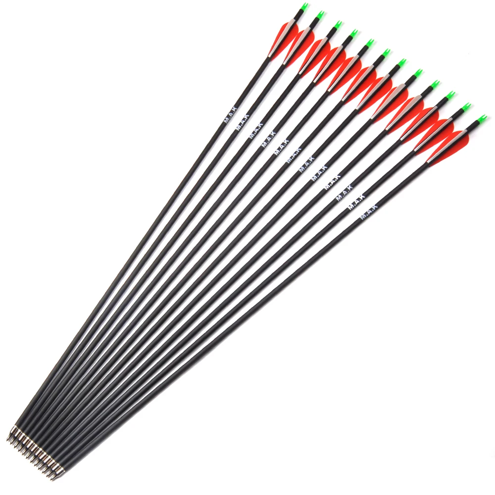 Mixed Carbon Arrow 28inches Spine 500 Diameter 7.8 Mm For Compound ...