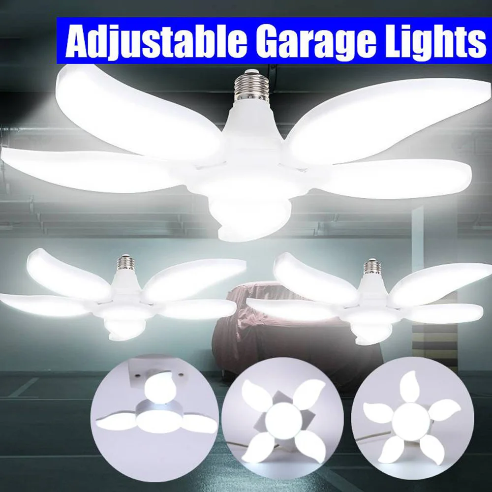 E27-Folding-LED-Light-Bulb-Deformable-Fan-Blade-Lamp-Adjustable-Garage ...