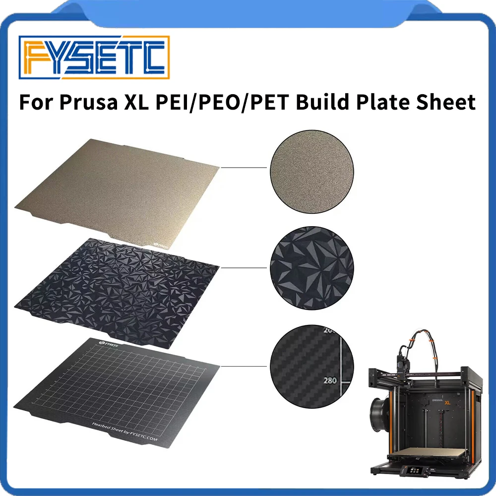 For-Prusa-XL-365-365mm-Build-Plate-Texture-PEI-Smooth-PEO-PET-Steel ...