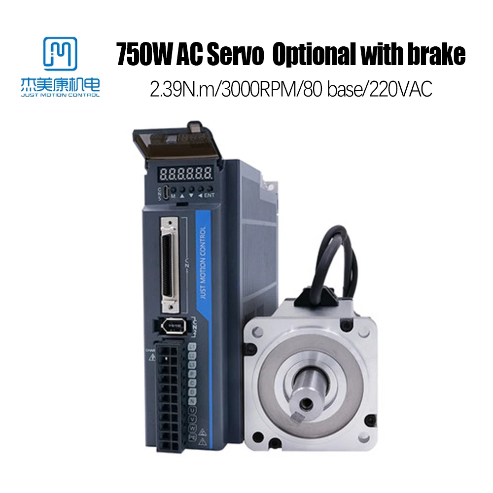 JMC-80JASM507230K-17BCD-750W-0-75Kw-3000Rpm-2-39Nm-80mm-220V-AC-Servo ...