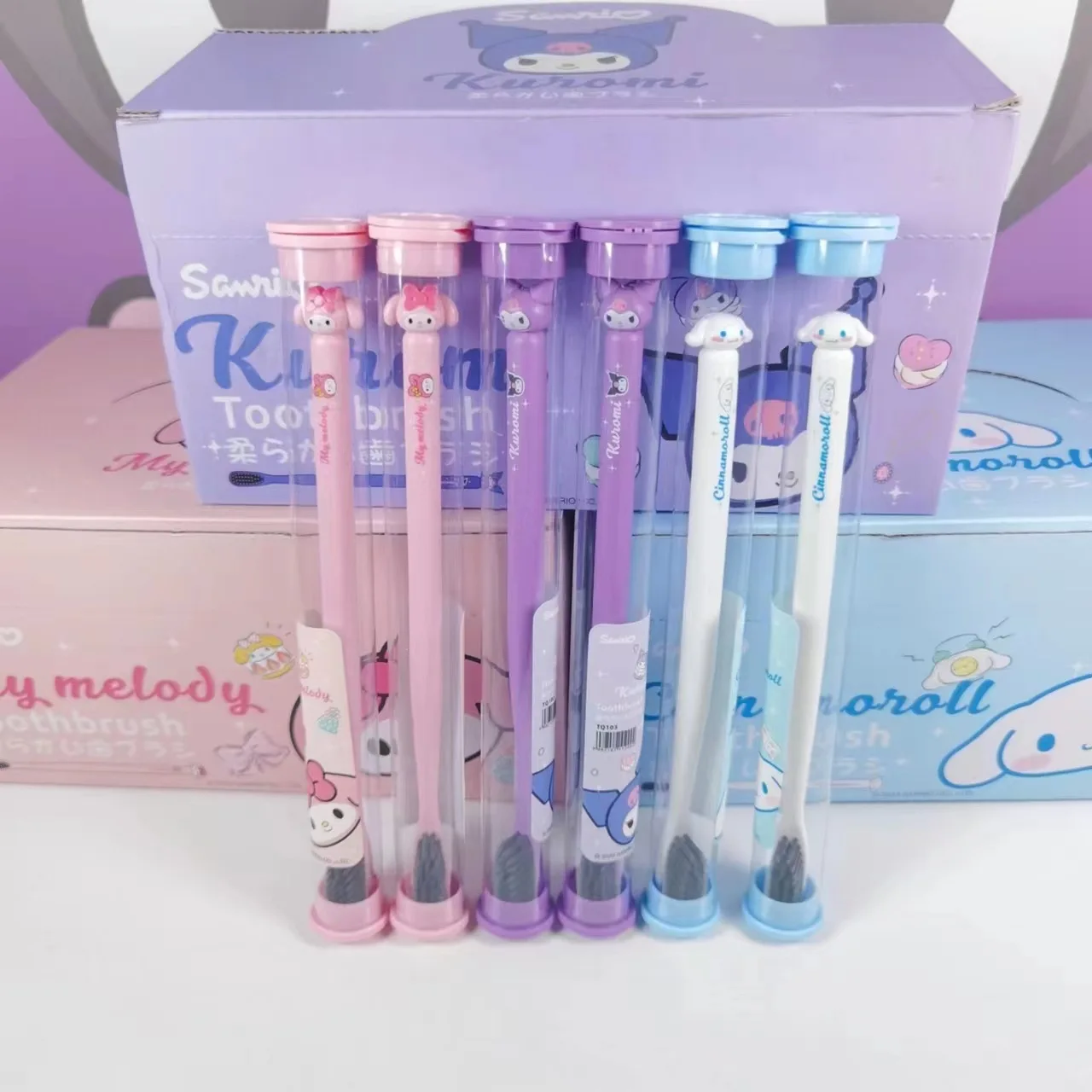 Sanrio-Kuromi-Toothbrush-Hello-kitty-Mymelody-Cinnamoroll-Student-Adult ...