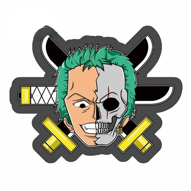 One Piece Zoro Skull Anime Embroidered Patch 8cm –, 58% OFF