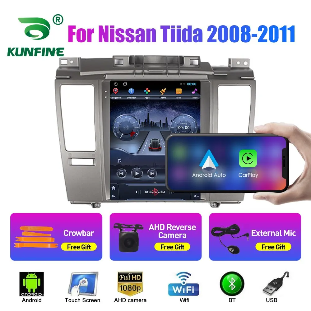 9.7 Inch Tesla Style 2 Din Android Car Radio For Nissan Tiida 2008 2009 ...