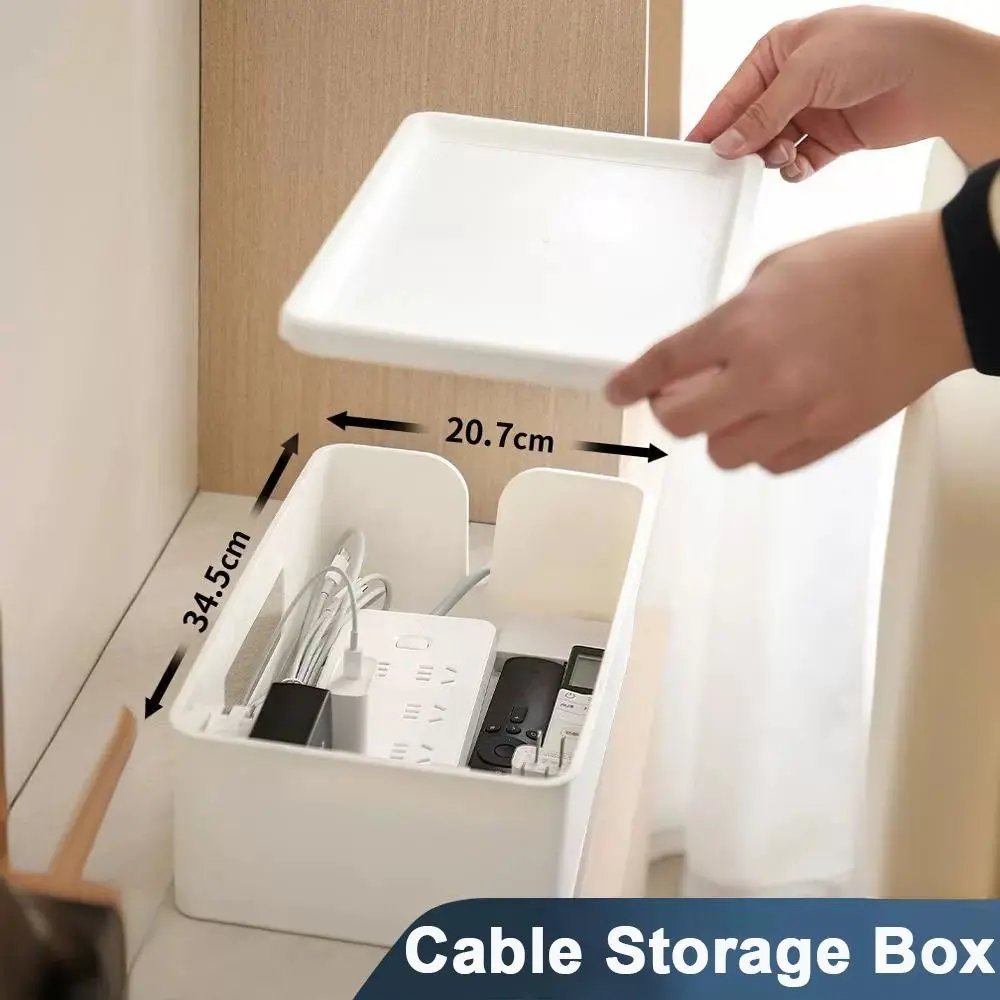 Cable-Storage-Box-Power-Strip-Case-Power-Line-Wire-Management-Organizer ...