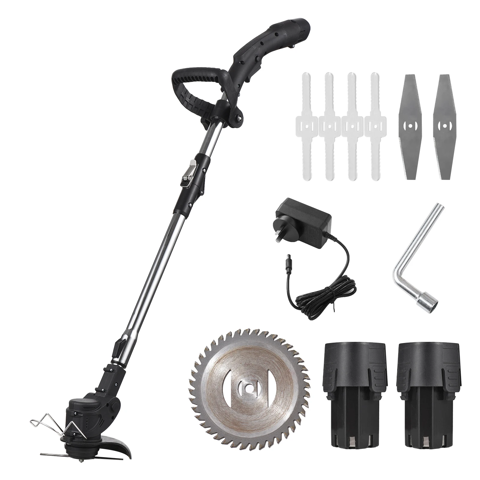 Cordless Grass Trimmer Weed Wacker 12V Weed-Wacking Machine Lightweight ...