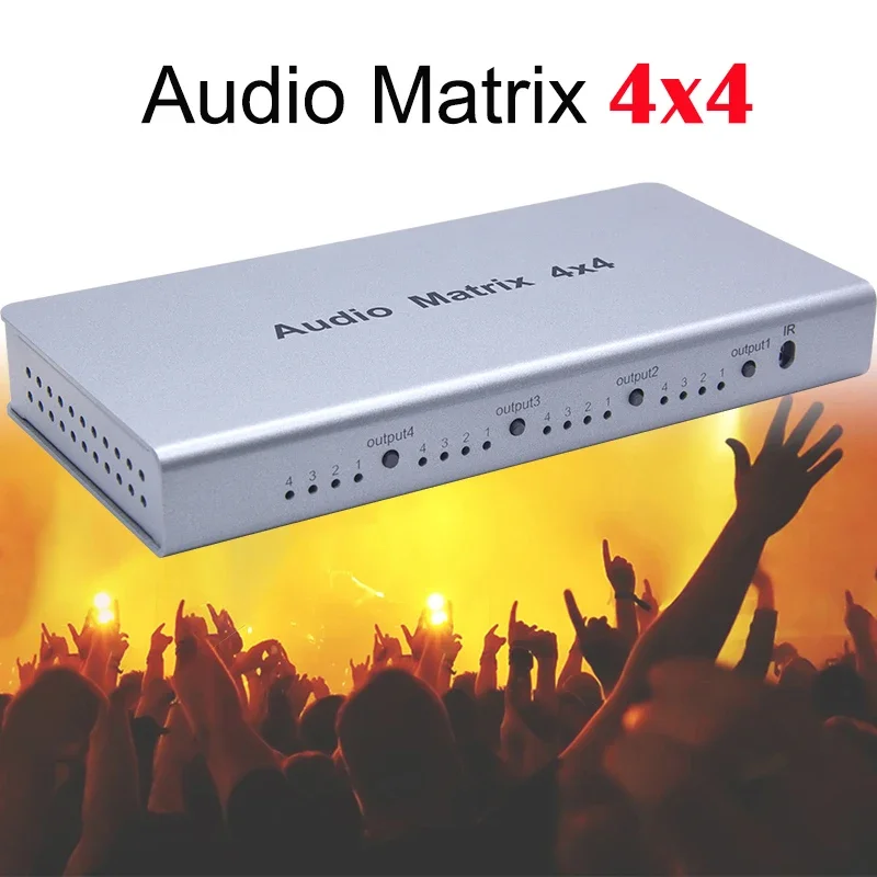 4x4-Audio-Matrix-Switch-Switcher-Splitter-SPDIF-TOSLINK-Digital-Optical ...