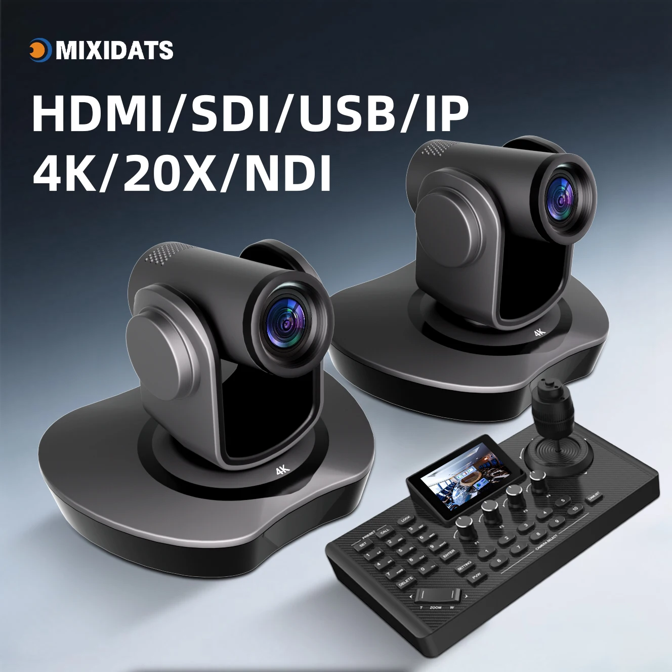Kit de câmera de videoconferência 4K PTZ Câmera 20X Zoom NDI SDI HDMI ...