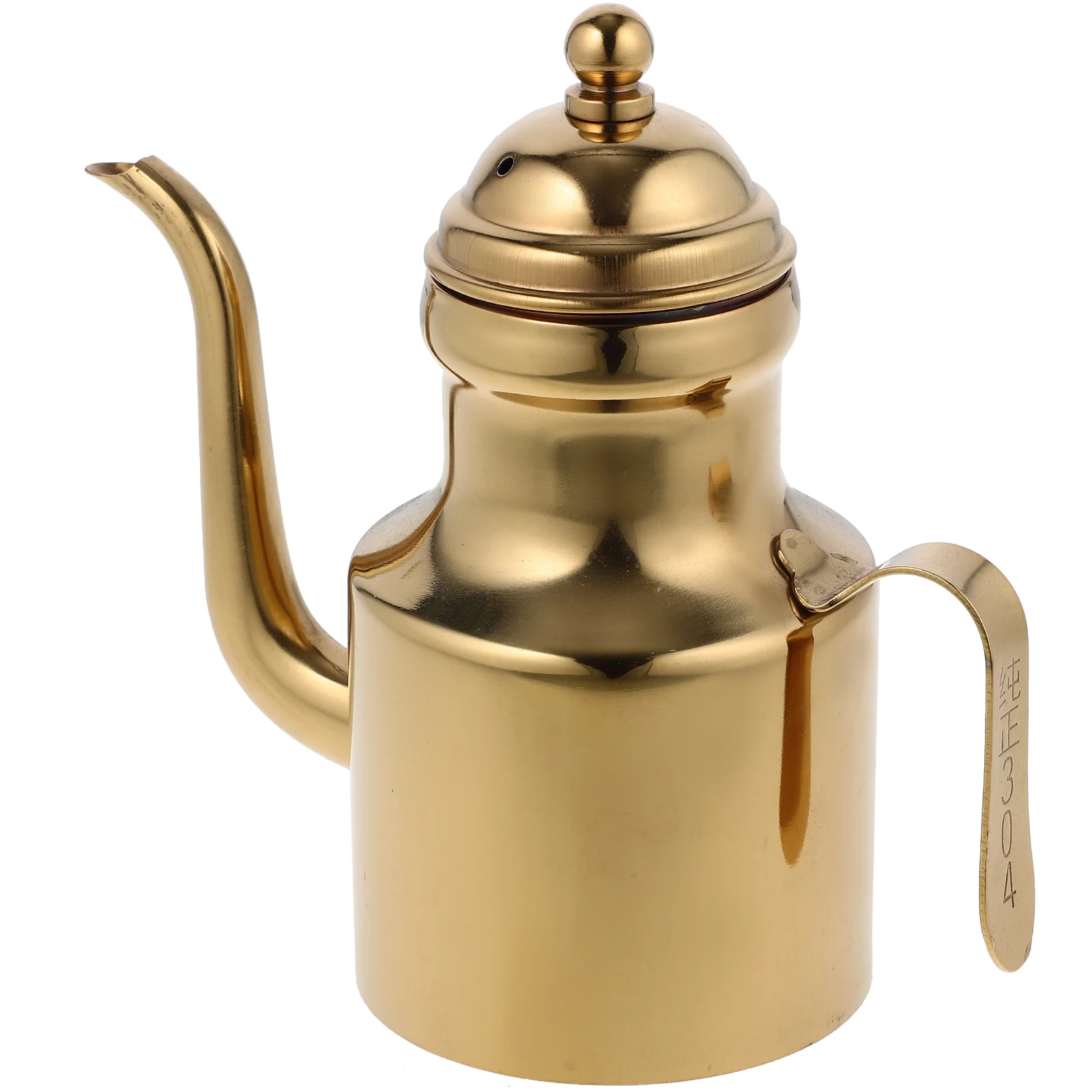Stainless Steel Oil Pot Curved Spout Easy Clean Storage Container for ...