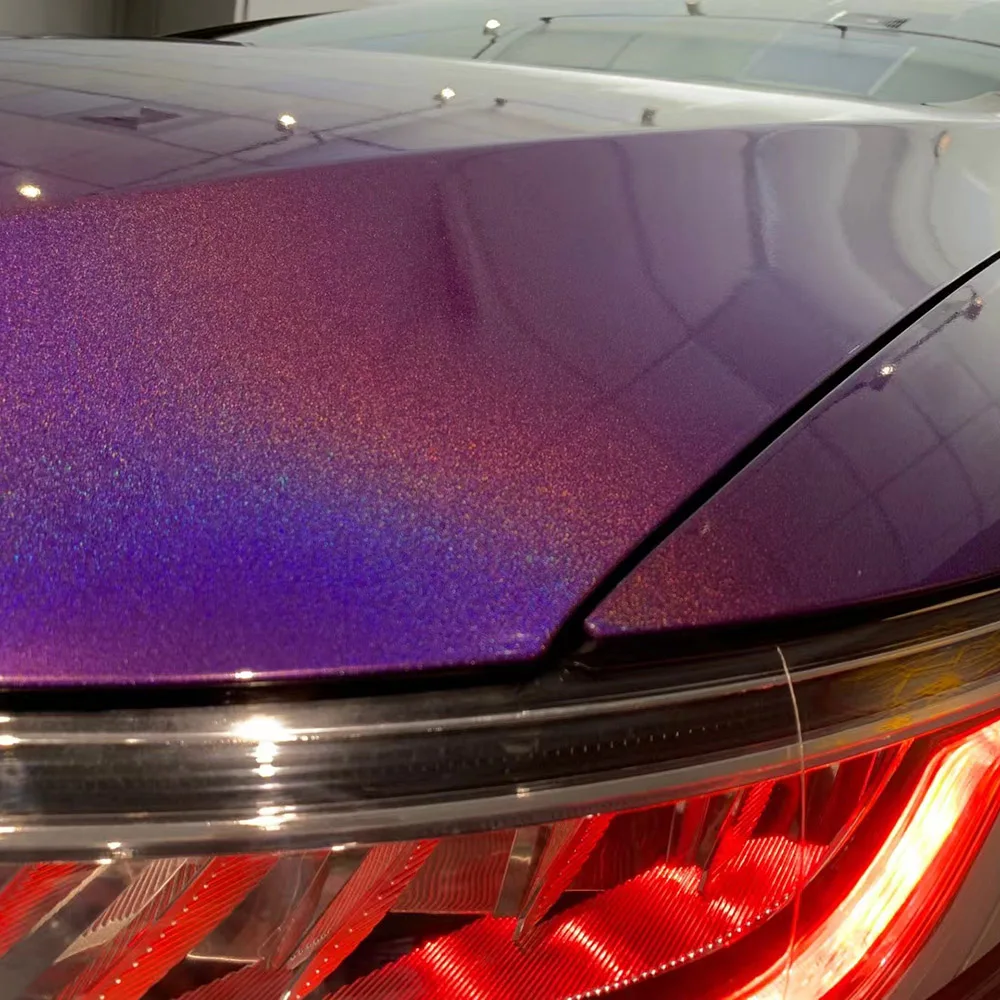 Free-Shipping-1-52x18m-Glossy-Iridescent-Laser-Purple-Vinyl-Stickers ...
