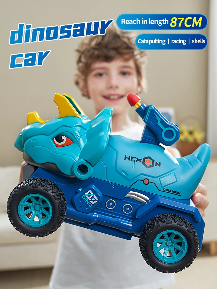 Dinosaur-Car-Tank-Toy-Deformed-Ejection-Track-Sliding-Tyrannosaurus-Rex ...