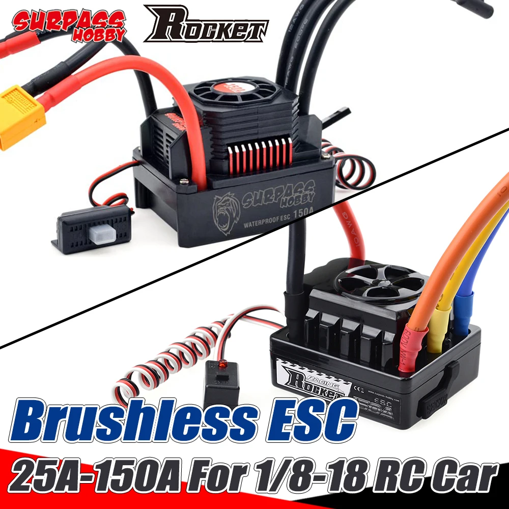 SURPASS-ROCKET-Brushless-ESC-Sensored-25A-35A-45A-60A-80A-120A-150A-for ...