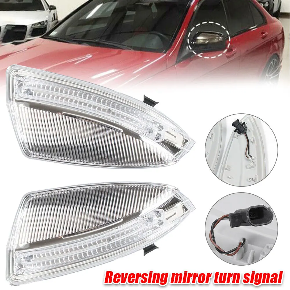 Par de luces LED de intermitente para espejo retrovisor izquierdo y ...