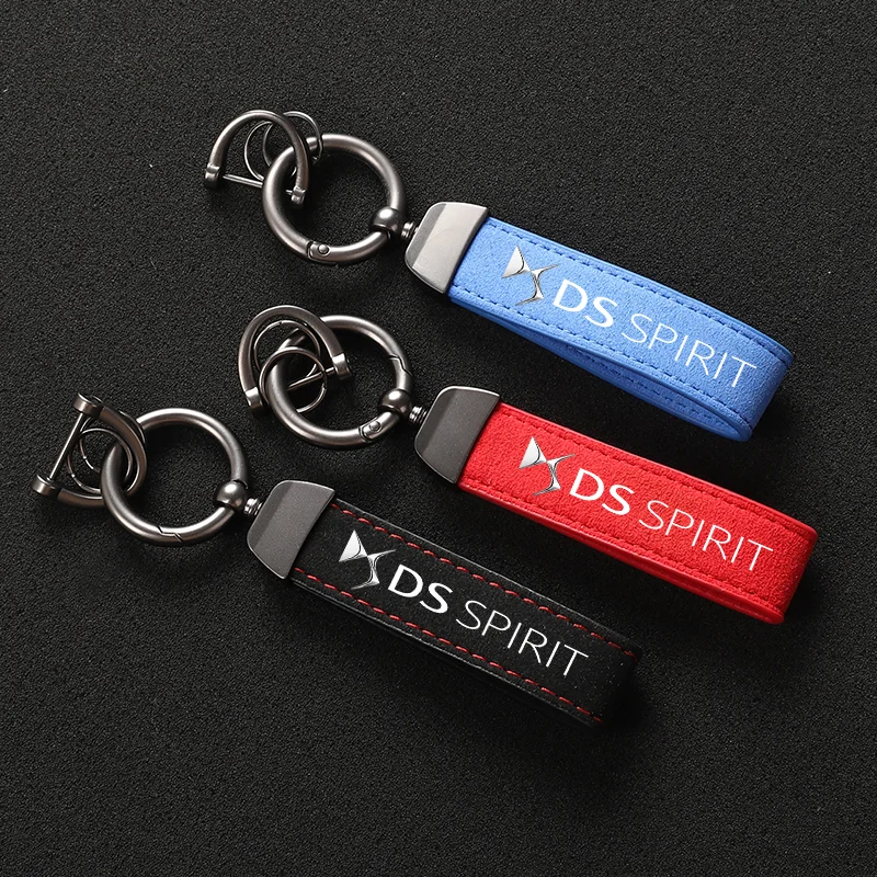Suede-Keychain-Sport-Key-Ring-Custom-Gift-With-Logo-For-DS-SPIRIT-DS3 ...