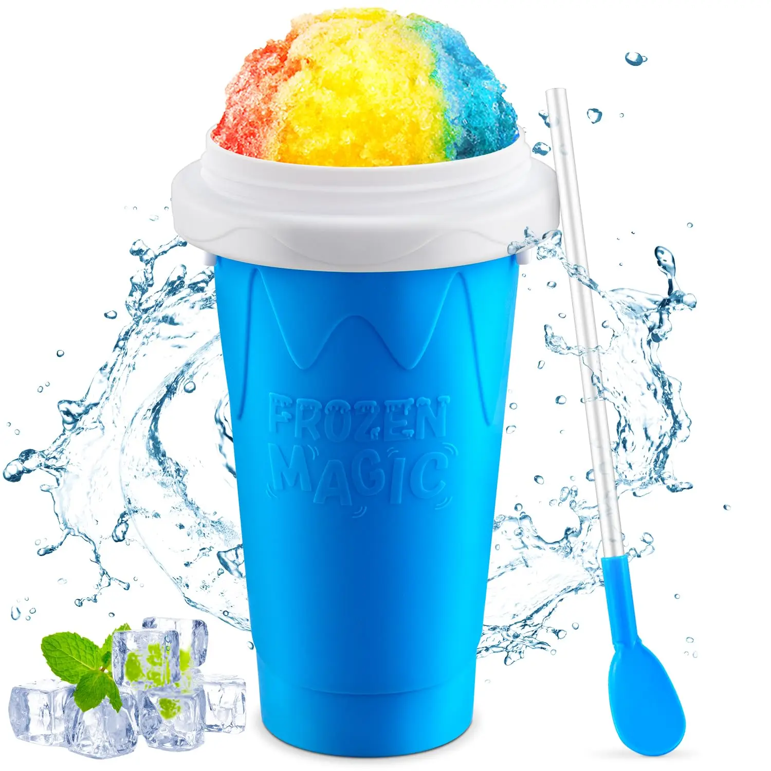 Summer-Magic-Slushy-Maker-Squeeze-Cup-Milk-Shake-caseiro-refrigera-o ...