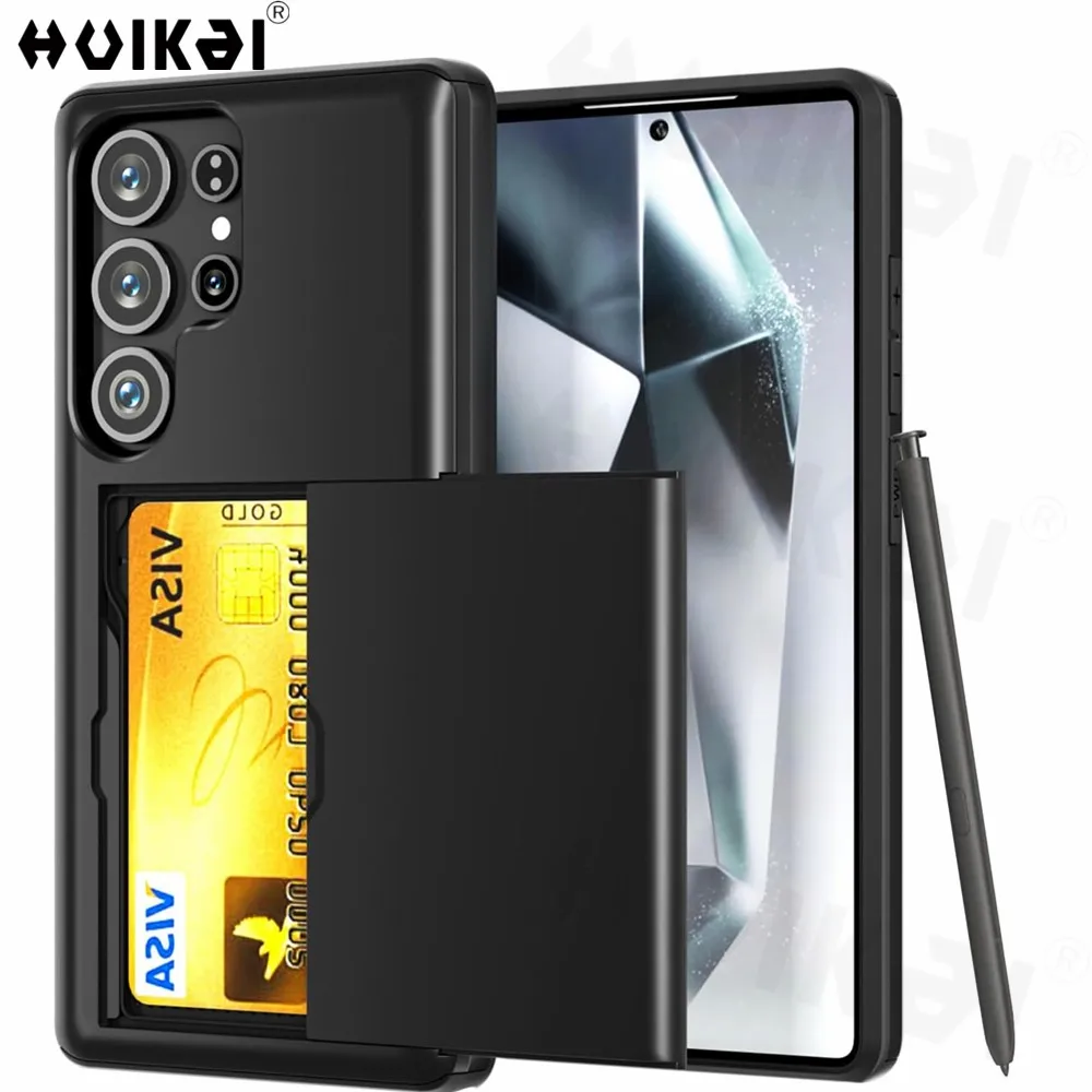 Case For Samsung Galaxy S25 Ultra S24 S23 S22 S24 FE S21 Wallet Card ...