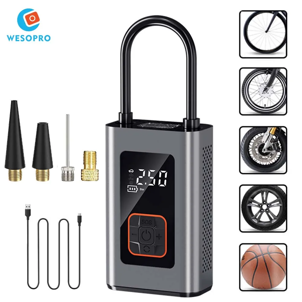 WESOPRO-S6-Electrical-Air-Inflator-Mini-Portable-Wireless-Tire ...