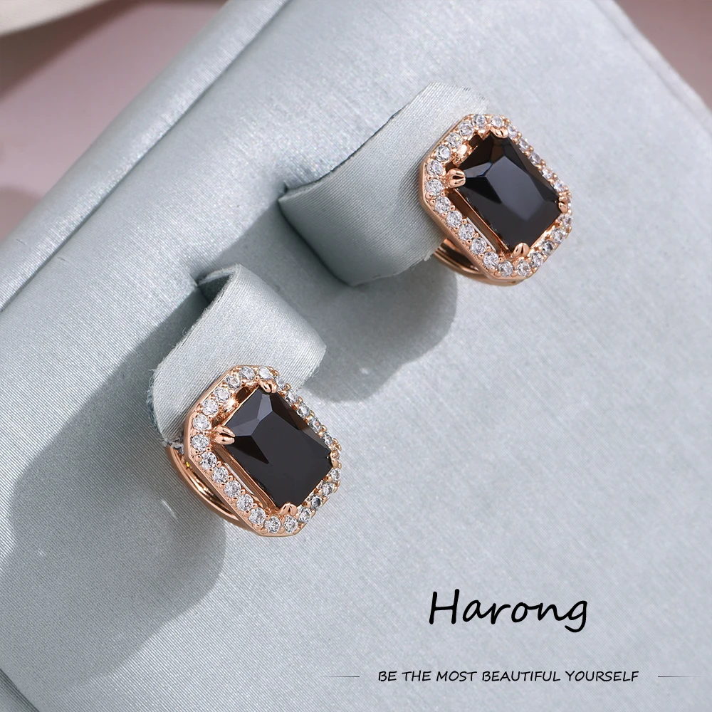 Harong-Luxury-Large-Zircon-Crystal-Earrings-Women-Girls-Classic-Noble ...