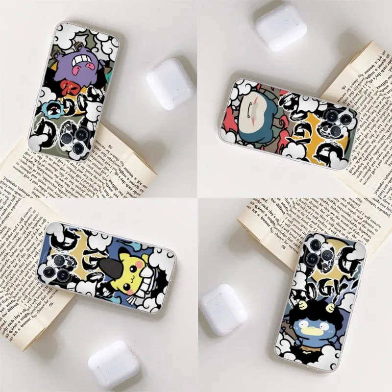 Funda de teléfono Pokémon Pikachu 2023, transparente, 14Pro para Iphone ...