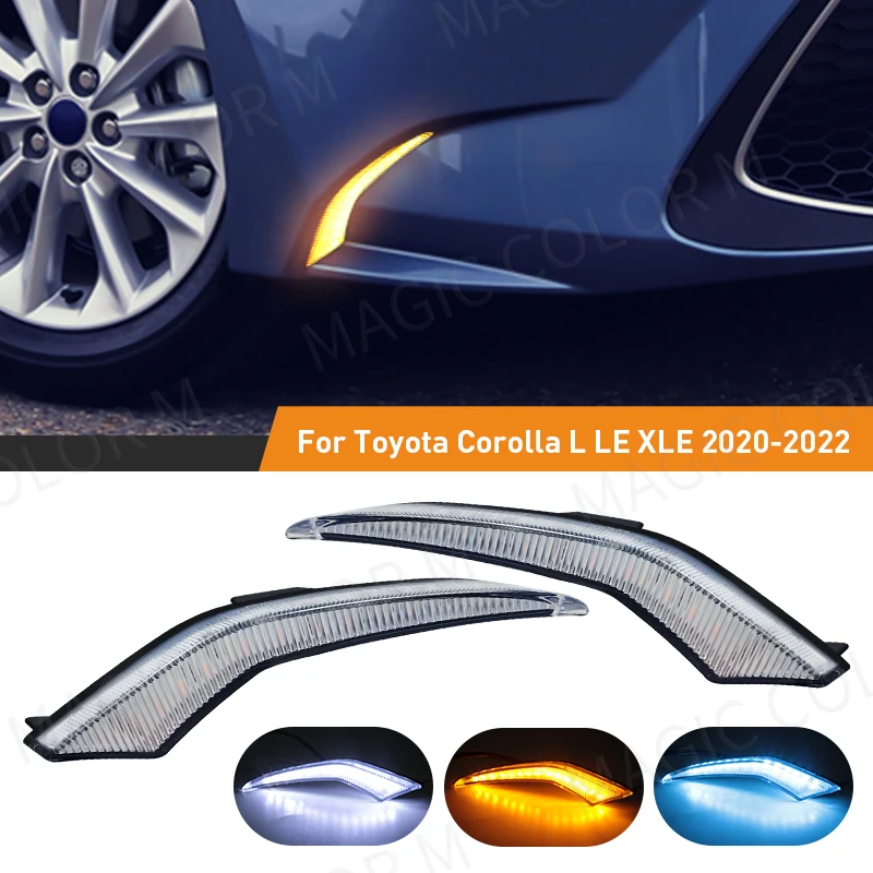 For-Corolla-L-LE-XLE-Hybrid-Levin-2020-2021-2022-LED-Daytime-Running ...