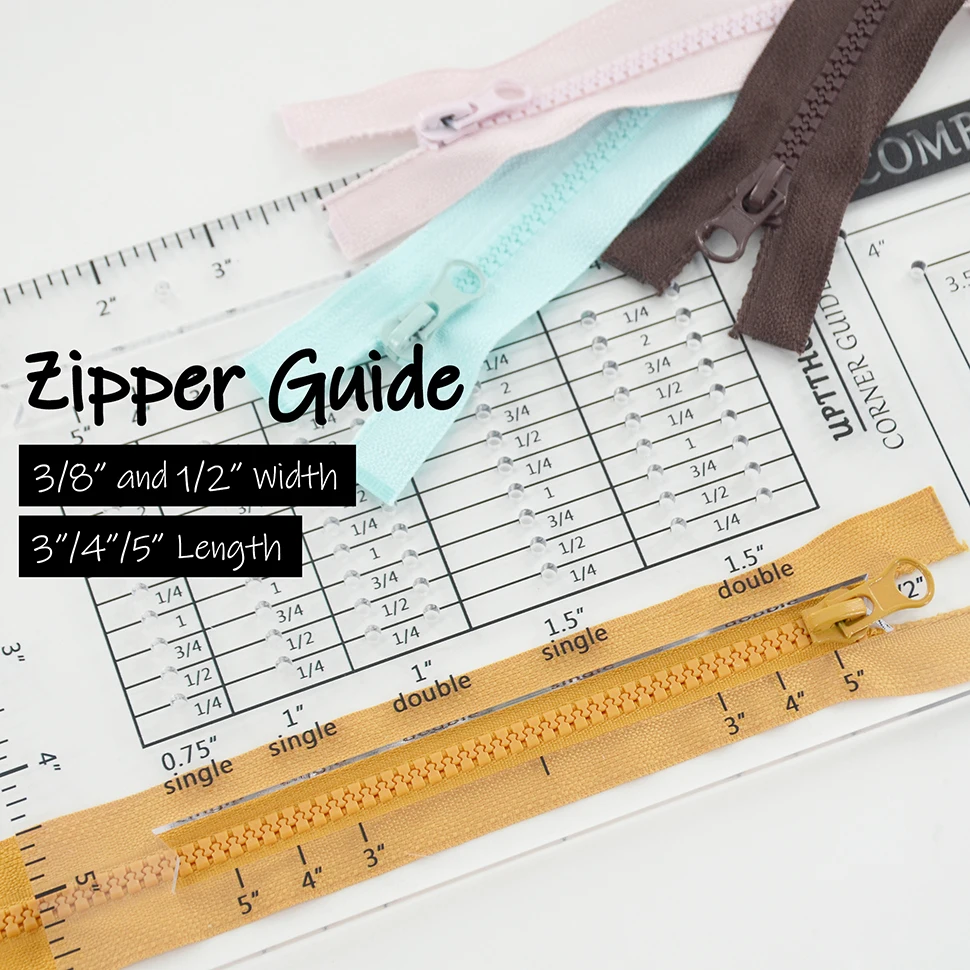 1PC-Zipper-Acrylic-Ruler-Leather-Craft-Corner-Slot-Chisel-Hole-Spacing ...