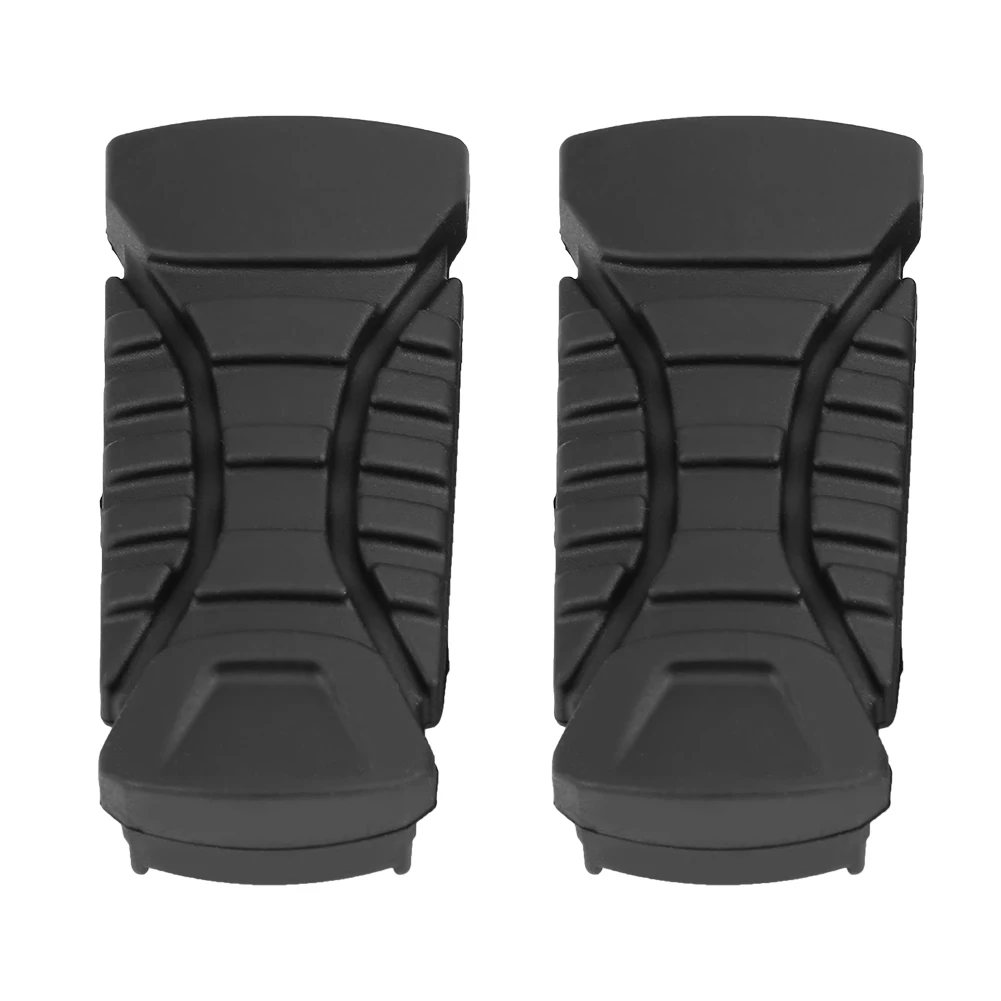 1-Pair-Black-Rubber-Motorcycle-Front-Rear-Wide-Foot-Rider-Driver-Foot ...
