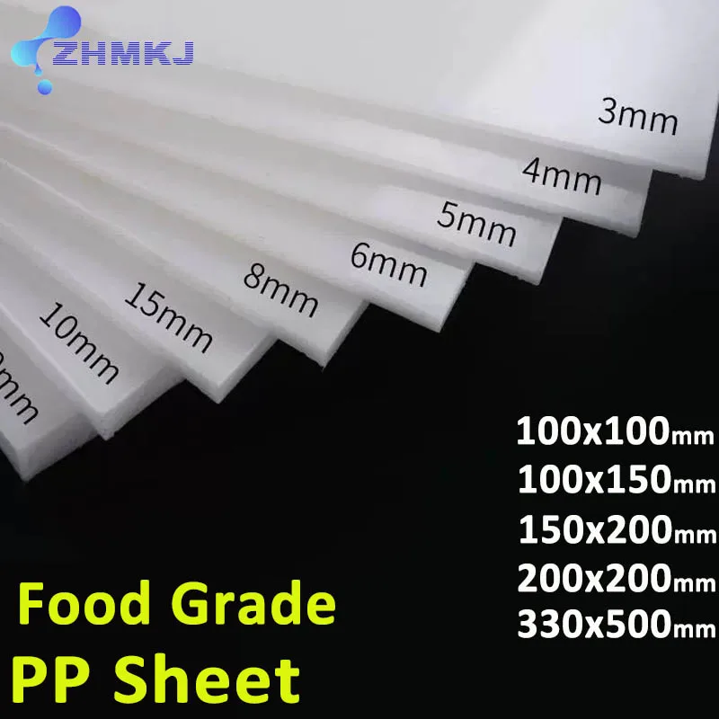 White-PP-Plastic-Sheet-Plate-Food-Grade-Polypropylene-Hard-Plastic ...