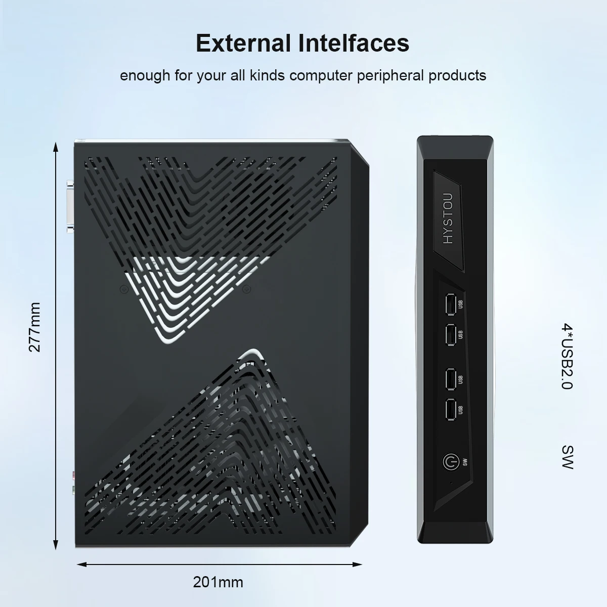 Hystou Mini Gaming Pc Intel Core i7 i9 Processor 11Gen GTX 1650 4GB ...