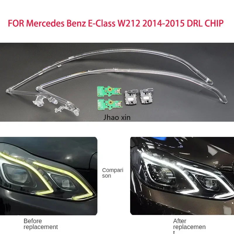 FOR Mercedes Benz E-Class W212 2014-2015 Car Headlights DRL Light ...