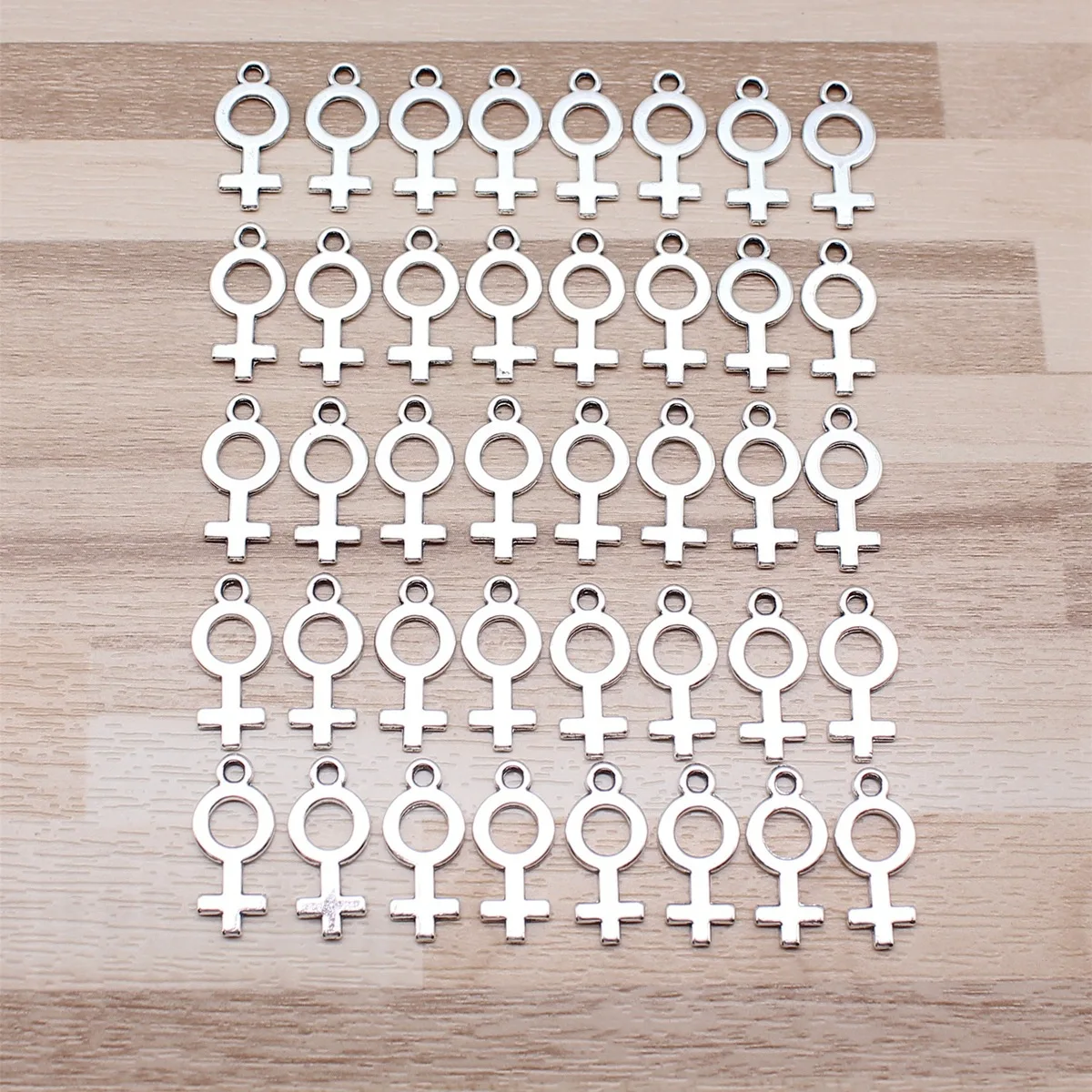 IFOCUS 40pcs/Lot Female Symbol Charms For DIY Jewelry Making Zinc Alloy ...